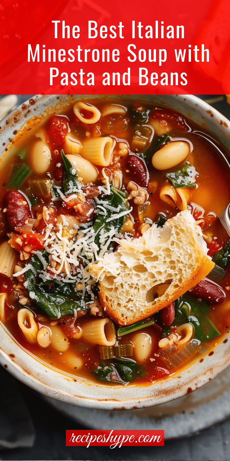 Hearty Italian Minestrone Soup | Recipes Hype