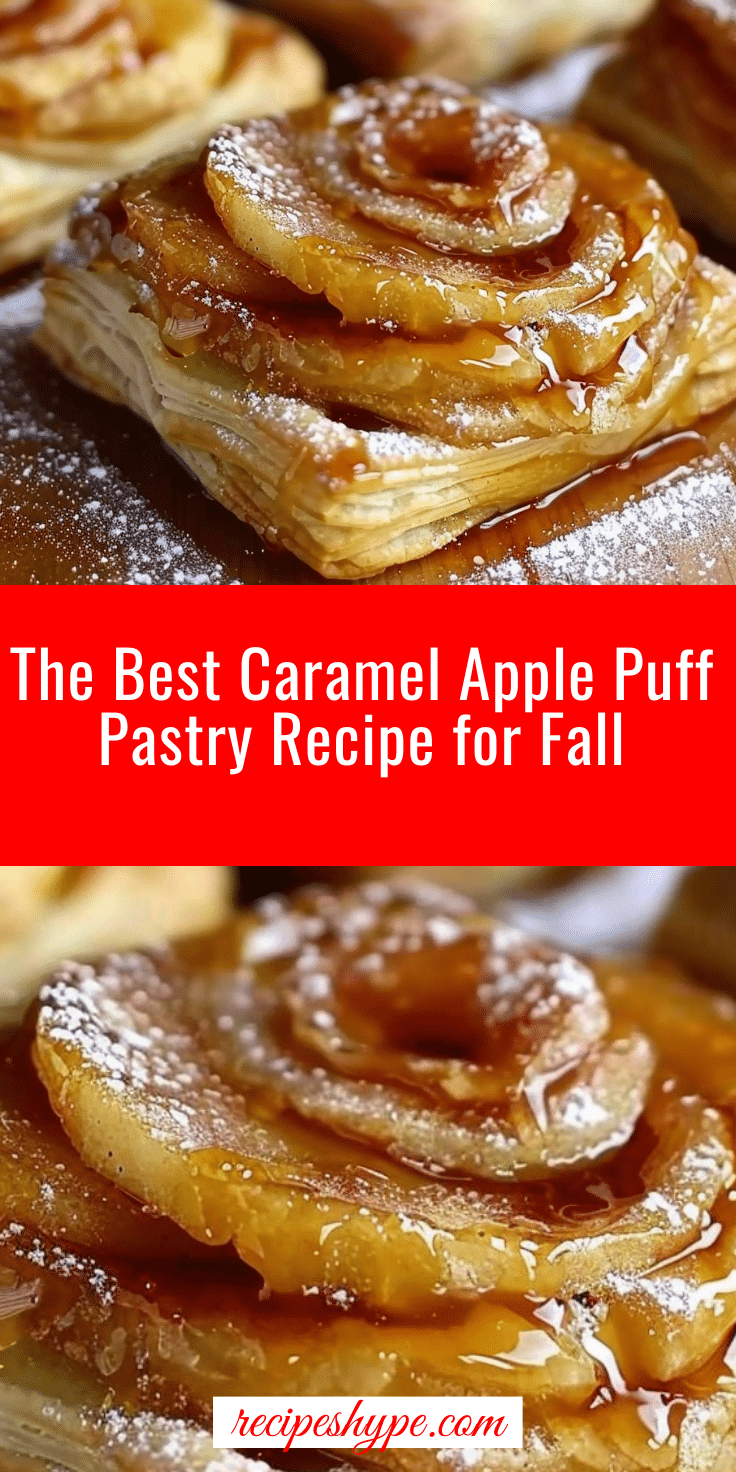 Caramel Apple Puff Pastry Recipe | Recipes Hype